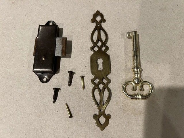 ANTIQUE/VINTAGE GRANDFATHER CLOCK door lock key set £42.70 - PicClick UK