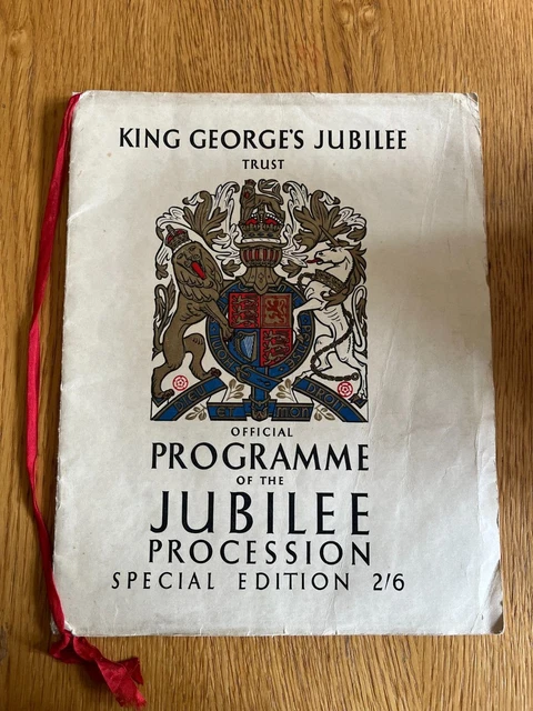 KING GEORGE'S JUBILEE - Official Programme Of The Jubilee Procession ...