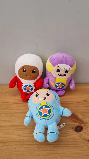 Cbeebies Go Jetters Soft Toy Plush Character Set Lars Foz Xuli Rare £42