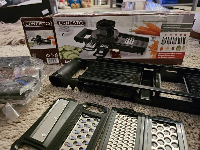 ERNESTO MULTI- PURPOSE Grater with Container and 4 Attachments £9.99 ...