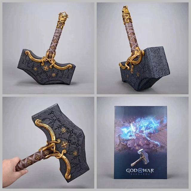GOD OF WAR Ragnarok Edition Mjolnir Hammer Replica Thor Box New ...