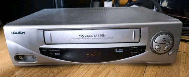 BUSH VCR906SIL-T5 VHS VCR Video Cassette Recorder Silver Genuine No ...