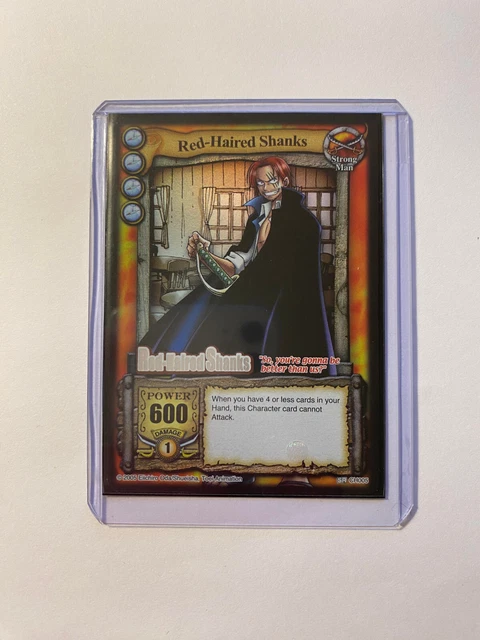 ONE PIECE CARD Game CCG Red-Haired Shanks Silver Rare The Quest Begins ...