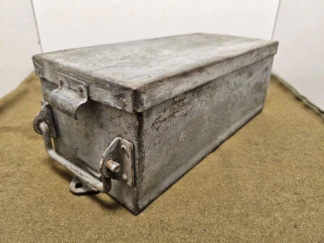 CAISSE OUTILS MITRAILLEUSE Hotchkiss WW1 French toolbox wood box MG ...