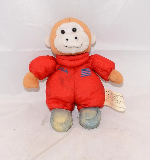DAVID HALSALL TALKING USA Space Monkey Plush (Houston We Have A Problem ...