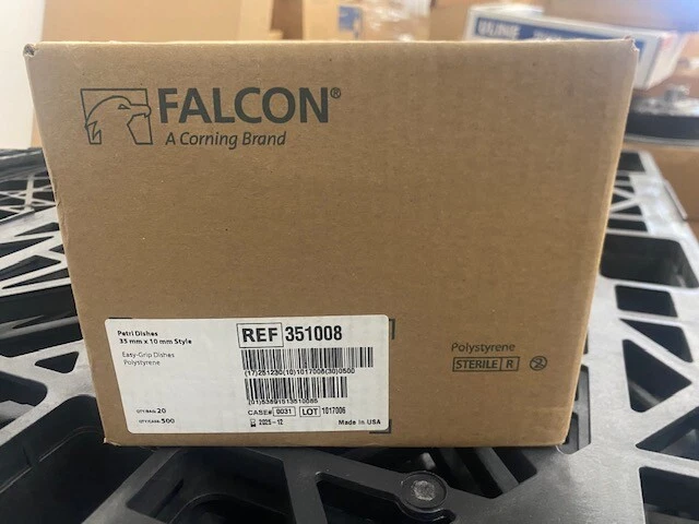 PLACA DE PETRI bacteriológica estilo 1 estuche/500 Corning Falcon ...