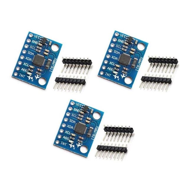 3 PCS GY-521 MPU-6050 MPU6050 Module 3 Axis Analog Gyro Sensors + 3 ...