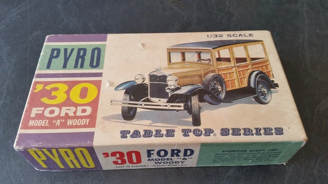 RARE VINTAGE PYRO 30 model a ford woody car model box only! $25.00 ...