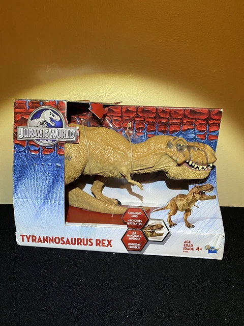 JURASSIC WORLD T-REX Tyrannosaurus Rex With Chomping Jaws 2015 Hasbro ...