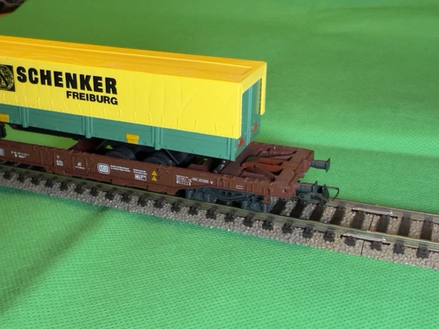 ROCO TASCHENWAGEN MIT Sattelauflieger „Schenker“ der DB H0 EUR 1,00 ...