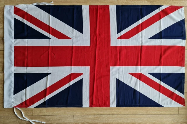 UNION JACK FLAG MoD approved dye sublimation sewn around 5x3ft white ...