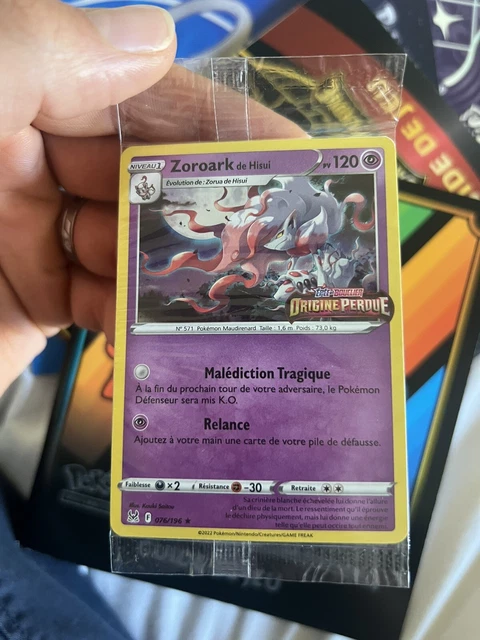CARTE POKÉMON NEUVE Zoroark de Hisui Holo Stamp 076/196 Origine Perdue Scellé FR EUR 5,00 ...