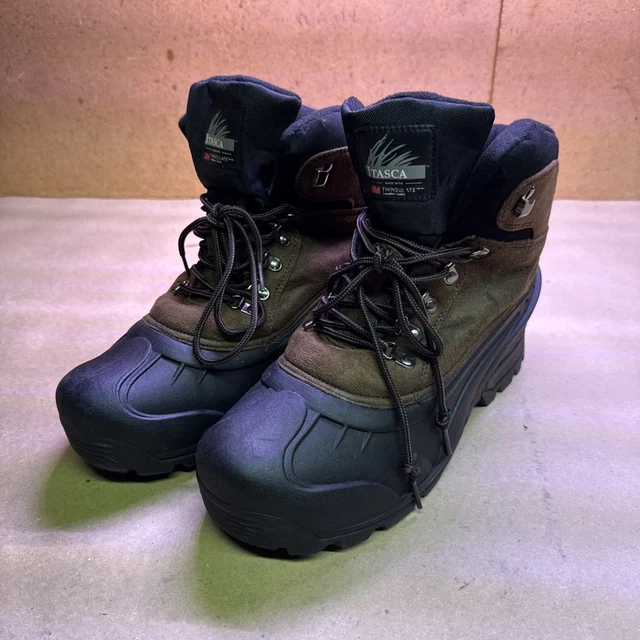 ITASCA ICE BREAKER ll Boots Mens 10 Brown Black 3M Thinsulate ...