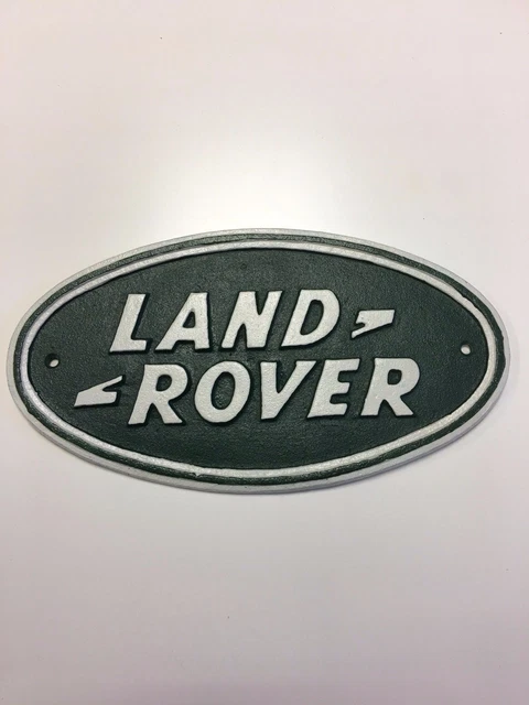 LAND ROVER LOGO Car collector sign cast in iron Landrover sign £12.38 ...