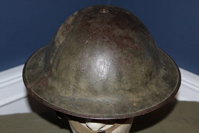 RARE PRE TO Early WW2 U.S. Army NCO's M1917A1 "Kelly" Helmet w/Liner ...