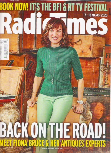 RADIO TIMES FIONA BRUCE ANTIQUES Martin Freeman March 2020 TV Magazine ...