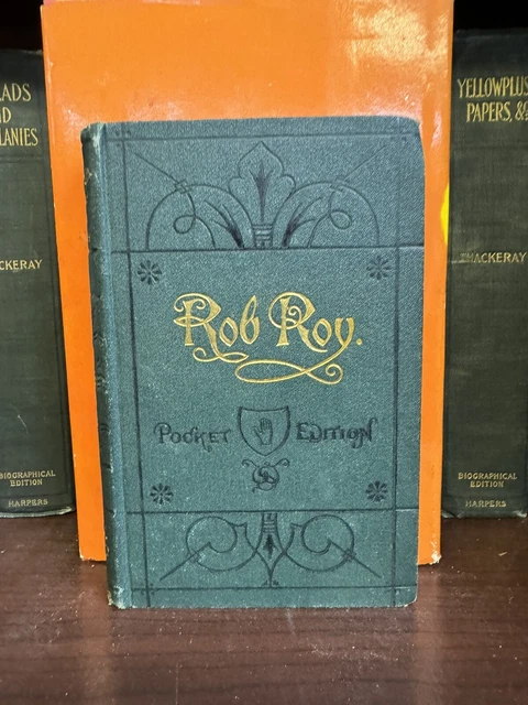 1873 ROB ROY par SIR WALTER SCOTT ~ NEW YORK SCRIBNER, WELFORD ...