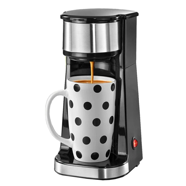 MINI-KAFFEEMASCHINE MIT 2 Bechern - Schwarz EUR 42,99 - PicClick DE