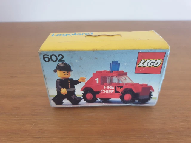 LEGO VINTAGE NEUF 602 Fire Chief's car (1978) sealed MISB classic ...