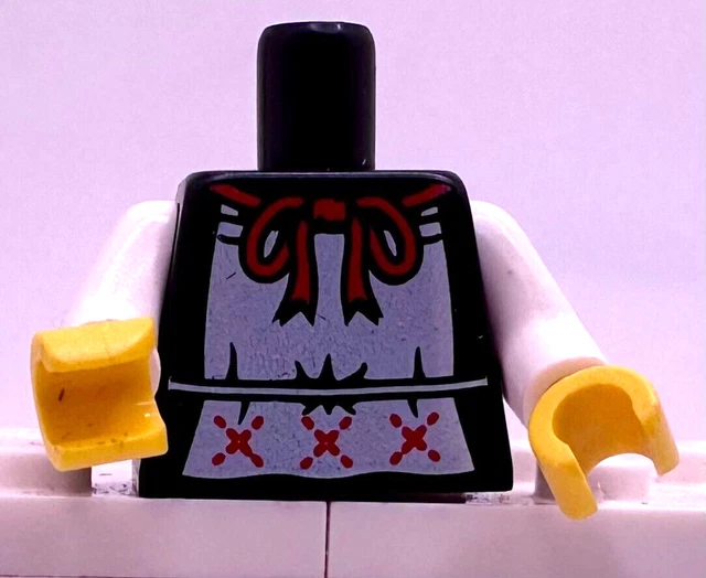 FIGURINE LEGO MINIFIGURE Tablier Torse Noir Grand-mère Visitor CMF ...