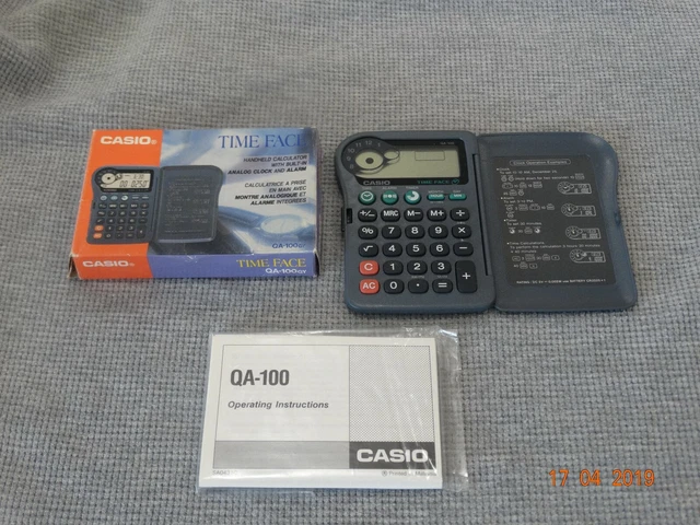 CASIO TIME FACE QA-100 Calculator, Boxed, Rare And Collectable. £5.00 ...