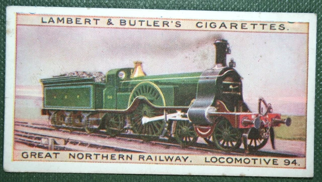 GREAT NORTHERN RAILWAY Stirling Single Steam Locomotive Vintage 1912 ...