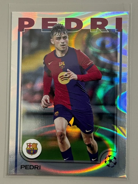 PEDRI FC BARCELONA Rain Drops 2024/25 Topps UCC Flagship #174 £7.50 ...