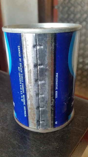 RARE VINTAGE GOLDEN circle lemonade soft drink tin can condition ...