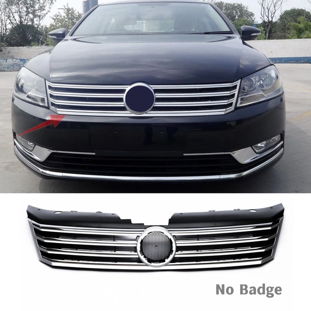 FOR 2010-2014 VW Passat B7 Front Center Grille Radiator Grill Chrome ...
