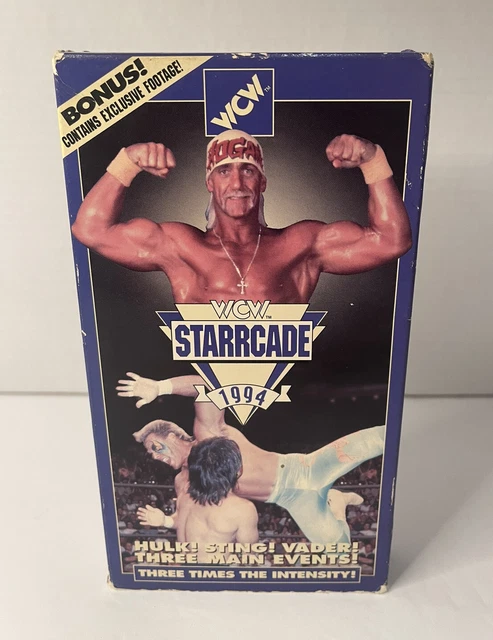 WCW STARRCADE 1994 (VHS, 1995) Vintage WCW Wrestling VHS Hulk , Sting ...