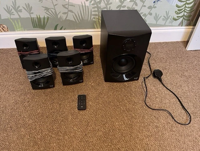 LOGITECH Z906 5.1 surround sound speaker system £63.12 - PicClick UK