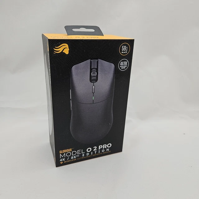 GLORIOUS MODEL O2 Pro 4K/8K Hz Wireless Ultralight Esports Mouse Black ...