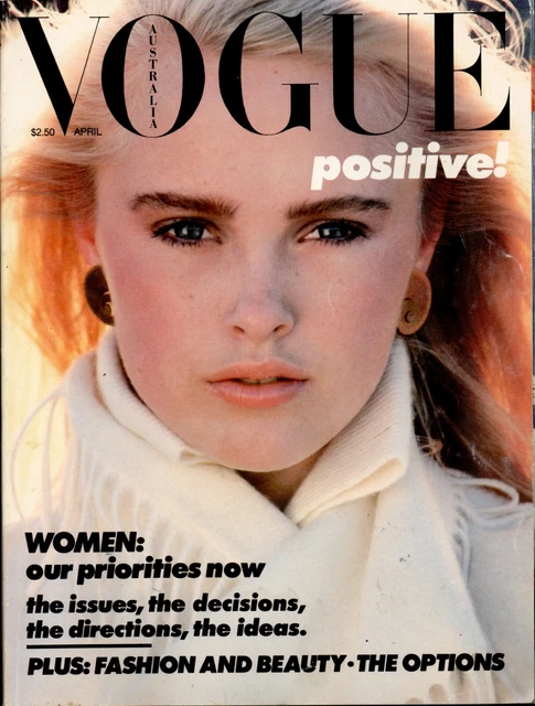 VOGUE AUSTRALIA- April 1982 - Very Rare 1980s Women's Vintage Fashion ...