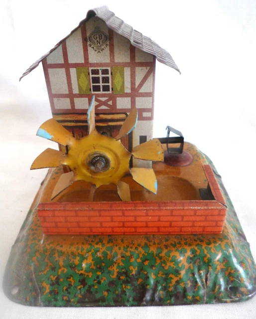BING CIRCA 1912 vintage working model water mill, steam engine ...