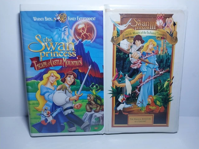 THE SWAN PRINCESS Escape From Castle Mountain VHS 1997 & Swan Prince 3 ...