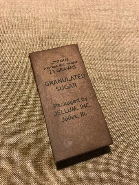 WWII US ARMY,USMC K-Ration, 10-in 1, 5-in 1 Compressed sugar box Jellum ...