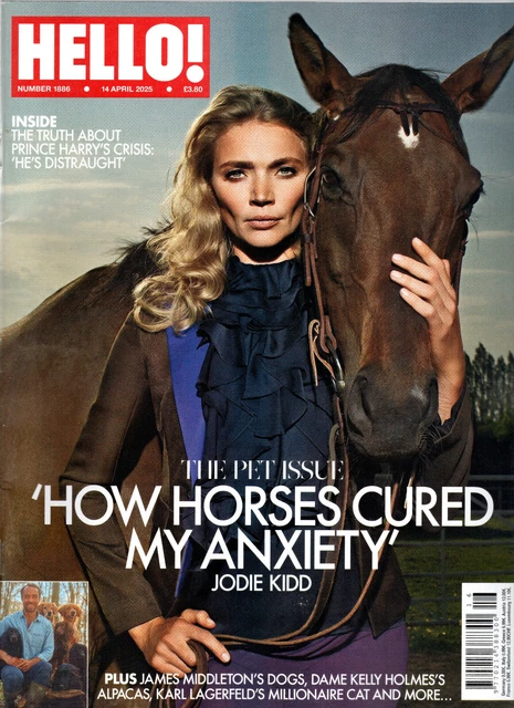 HELLO! MAGAZINE APRIL 14 2025 Jodie Kidd Prince Harry Macerena Gomez ...
