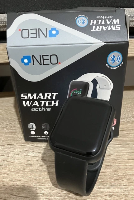 SMARTWATCH ACTIVE NEO, NUOVO,orologio nero. Bluetooth,USB,Android,iOS ...