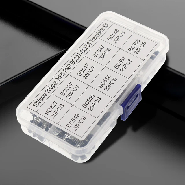 200PCS TRANSISTOR SET 10 Values TO-92 Transistor Assorted Kit BC547 BC548 BC549 $12.69 - PicClick AU