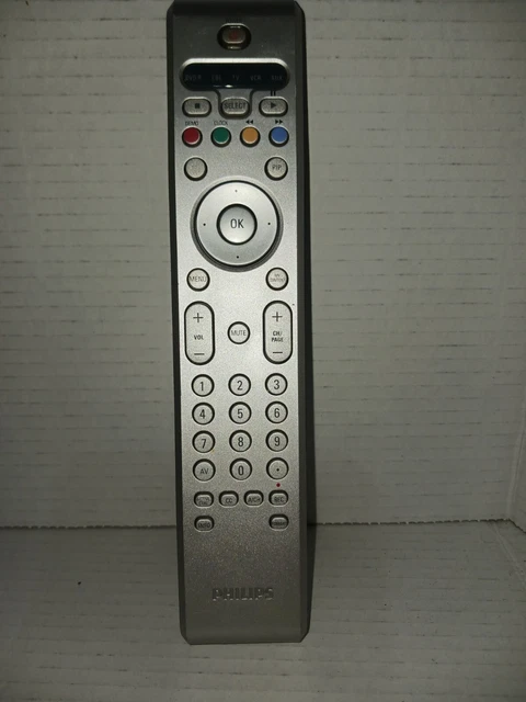 PHILIPS RC4346/01B TV Replacement Remote Control Silver Genuine OEM ...