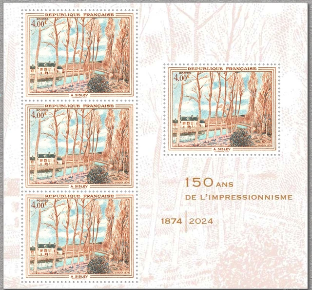 150 ANS DE l’Impressionnisme 1874-2024 «Canal du Loing» d’Alfred Sisley EUR 22,10 - PicClick FR