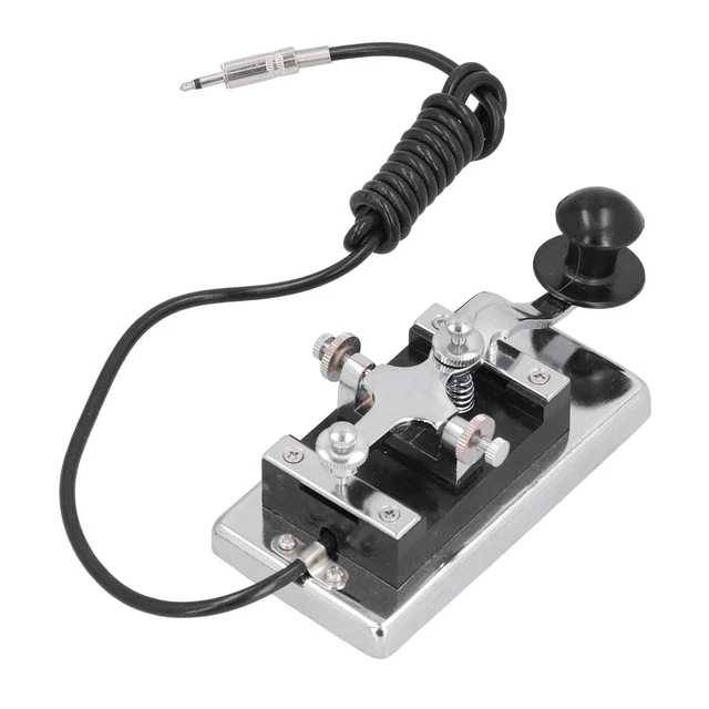 TELEGRAPH KEY STRAIGHT Key Morse Code Portable Shortwave Radio Morse ...