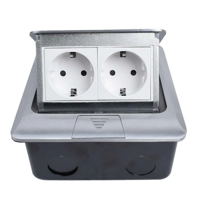 POP UP FLOOR Socket EU 2Way Electrical Outlet Modular Combination ...