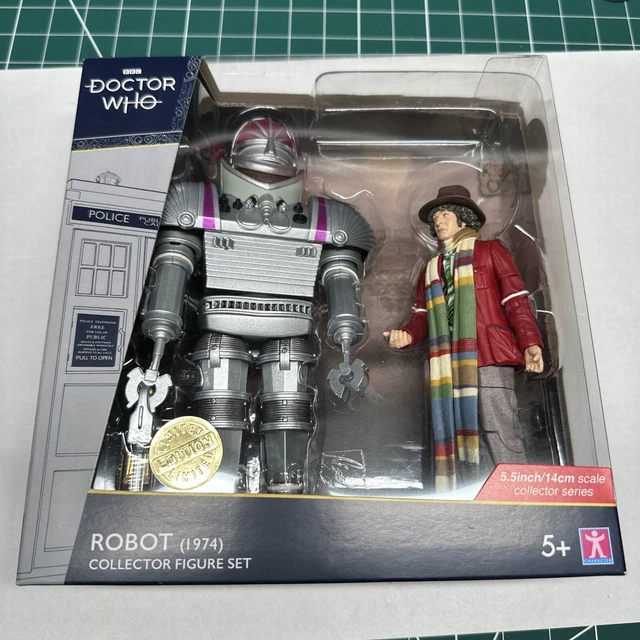 DOCTOR WHO ROBOT (1974) Collector Action Figure Set Inc K1 Robot ...
