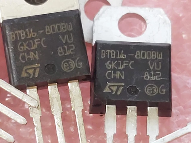 50X BTB16-800BW BTB16800 Triacs 800V 16A STM ( ausschließlic BW ...