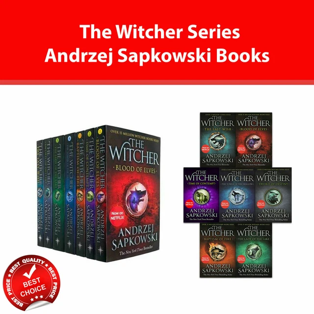 WITCHER SERIES ANDRZEJ Sapkowski 8 Books Collection Set Fiction Pack NEW £62.09 - PicClick UK