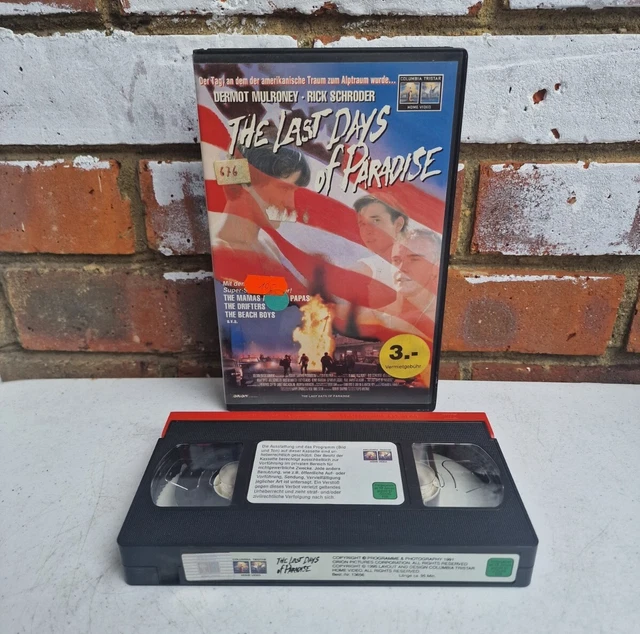 RARE* GERMAN BIG BOX VHS VIDEO - THE LAST DAYS OF PARADISE - columbia ...