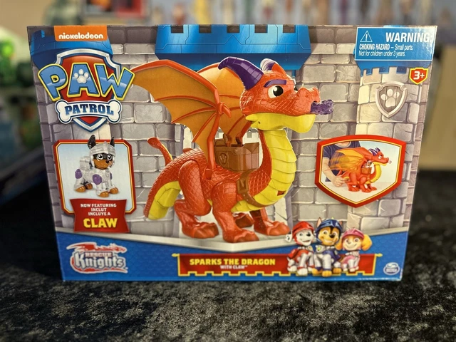 PAW PATROL RESCUE Knights SPARKS Dragon and Pup Claw Action Figure FREE ...