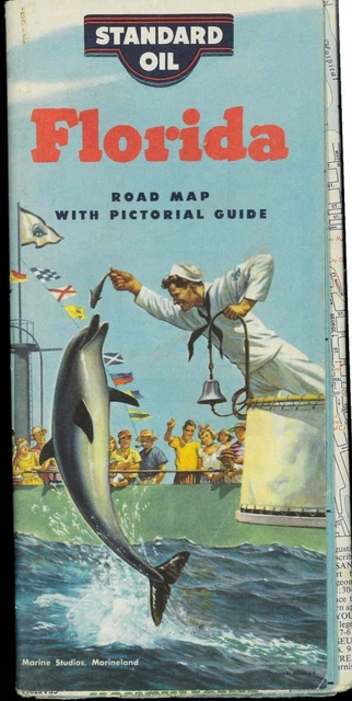 FLORIDA STANDARD OIL Road Map with Pictorial Guide. WU-D6-0011 $36.18 ...