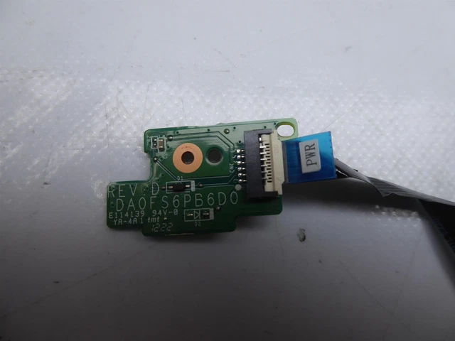 FUJITSU LIFEBOOK AH552 Power Button Board with Cable DA0FS6PB6D0 #4562 ...